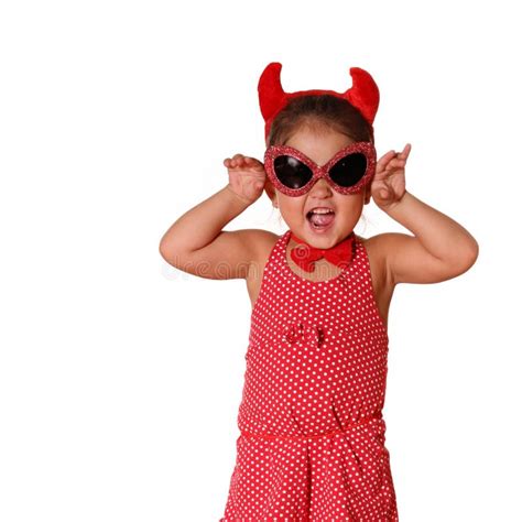 Petit Diable Photo Stock Image Du Fille Jeune Glaces 3309458