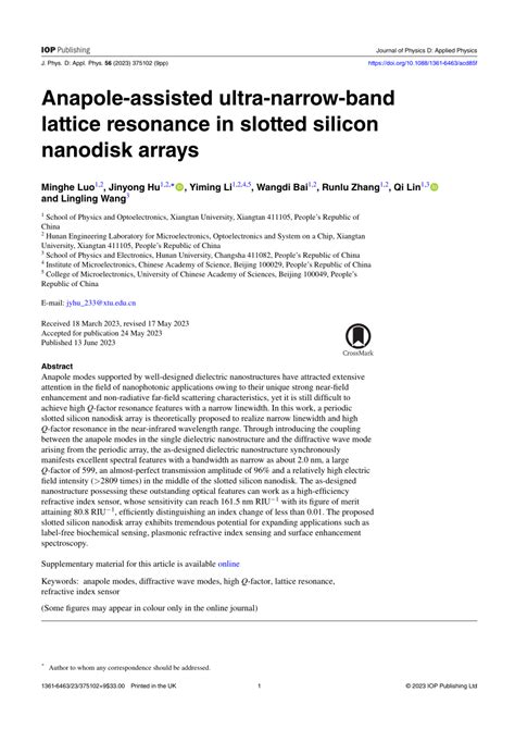 Anapole Assisted Ultra Narrow Band Lattice Resonance In Slotted Silicon