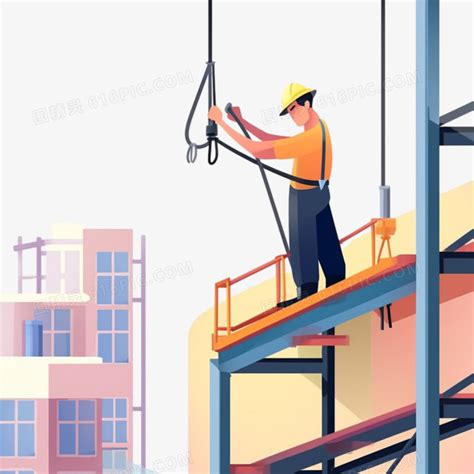 高空建筑作业装修工人元素图片免费下载 Png素材 编号vwxido2n3 图精灵
