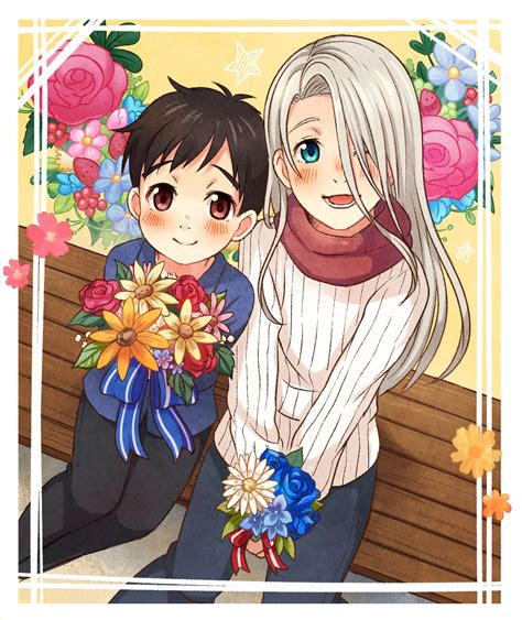 Katsuki Yuuri And Viktor Nikiforov Yuri On Ice Drawn By Twcp