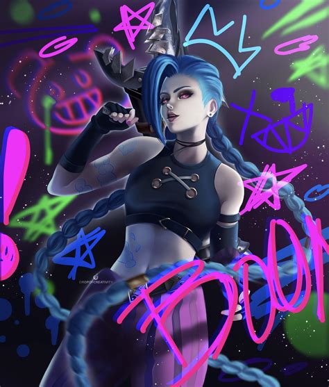 Jinx Fan Art Jinx Arcane Fanart By Wedvariin On Deviantart