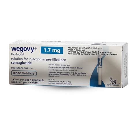 Wegovy 17mg Flextouch Pre Filled 1 Pen 15ml Without