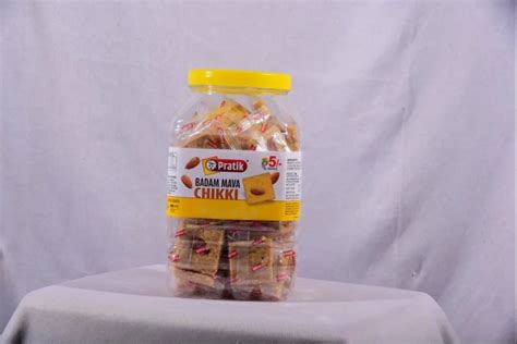 Badam Mava Chikki Packaging Size 50 Pieces Per Jar At ₹ 200 Pack In Jalgaon
