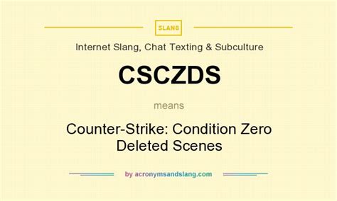What Does Csczds Mean Definition Of Csczds Csczds Stands For Counter Strike Condition Zero