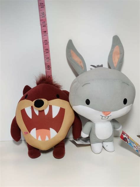 New Looney Tunes Chibi Bugs Bunny Tasmanian Devil Set Of 2 Plush Stuffed Toys 4648390812