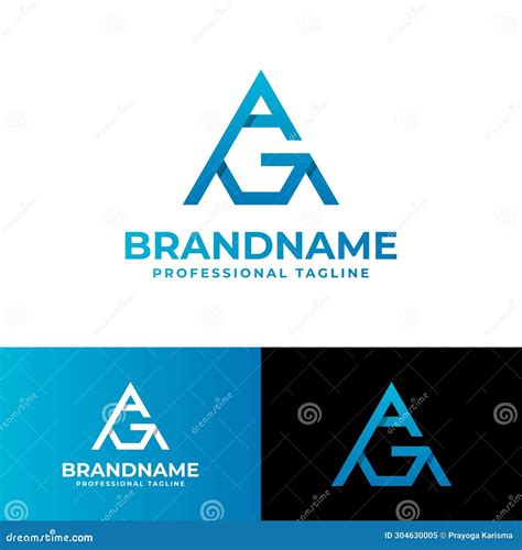 Letter Ag Monogram Logo Suitable For Business With Ag Or Ga Initials