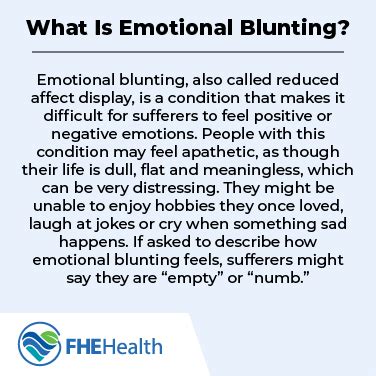 The Signs And Treatment Of Emotional Blunting Fhe Health