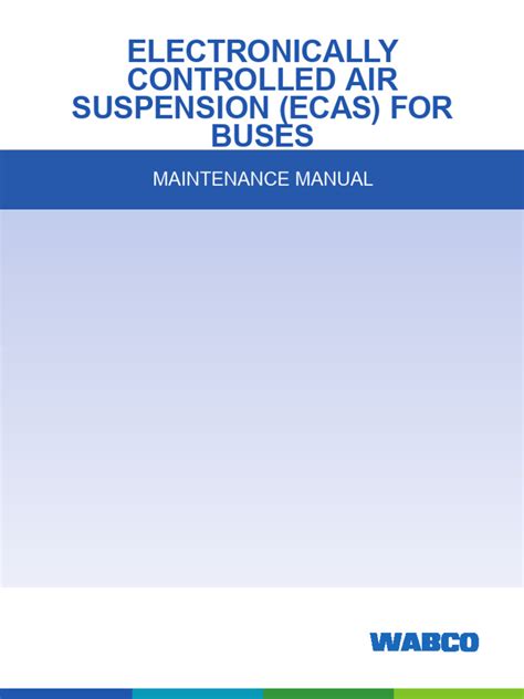 Air Suspension Wabco 1 Pdf Anti Lock Braking System Switch