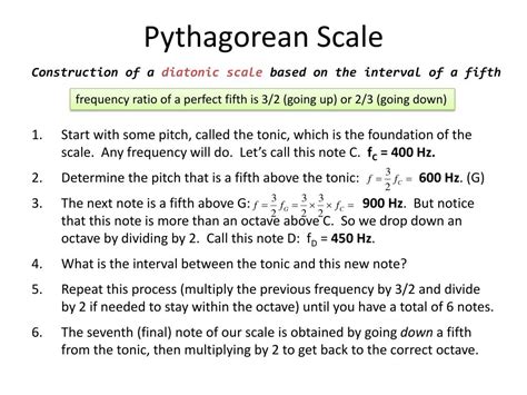Ppt Exploring Musical Scales Properties And Construction Powerpoint