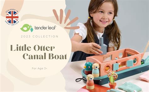 Tender Leaf Toys Little Otter Canal Boat 23 Pcs