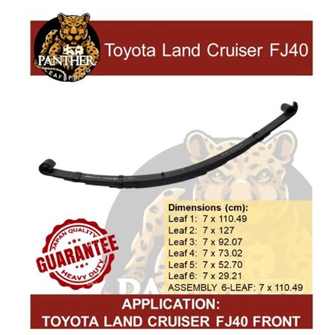 Molye Leaf Spring Assembly For Toyota Land Cruiser Fj40 Front