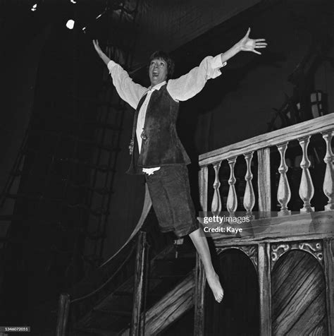 English Actress Maggie Smith As Peter Pan During A Rehearsal For A