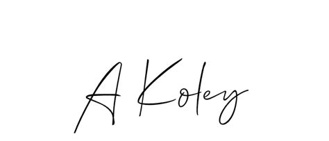 75 A Koley Name Signature Style Ideas Wonderful Autograph