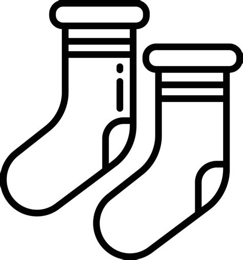 Socks Outline Illustration 44756599 Vector Art At Vecteezy