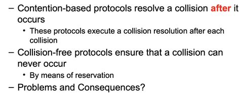 Solved Contention Based Protocols Resolve A Collision