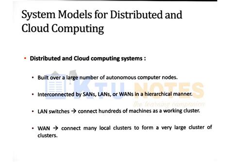 Solution System Models For Distributed And Cloud Computing System