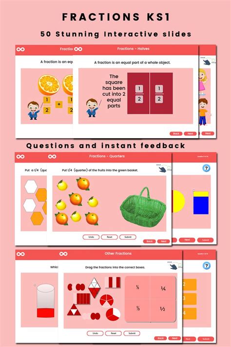 Year 2 Fractions Of Amounts Interactive Digital Maths Activities Teaching Resources Writing