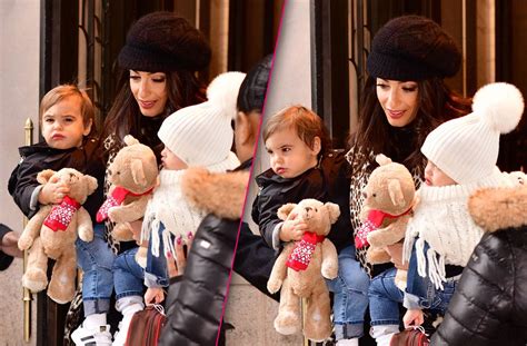 Amal Clooney Steps Out With Twins Ella And Alexander — See Photos