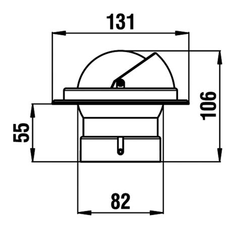 Artica Series Compasses Color Black Installation Flush Mounting