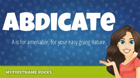 Abdicate First Name Personality And Popularity