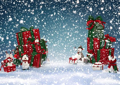 Awesome Christmas Snowfall Wishes Background Christmas Snow Background