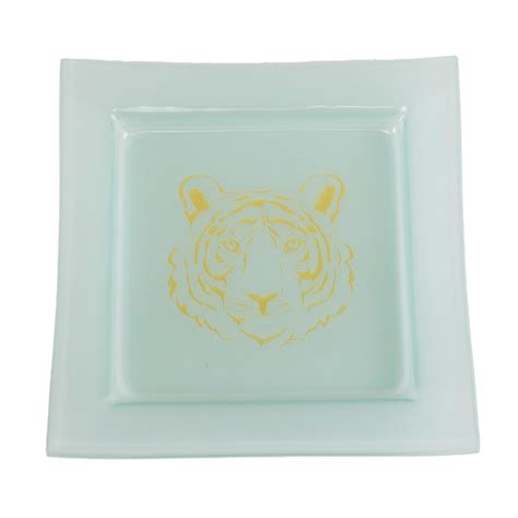 Tiger Square Glass Serving Platter The Royal Standard
