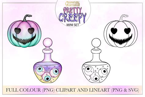 Pastel Goth Clipart And Svg Graphic By Gaynor Carradice · Creative Fabrica