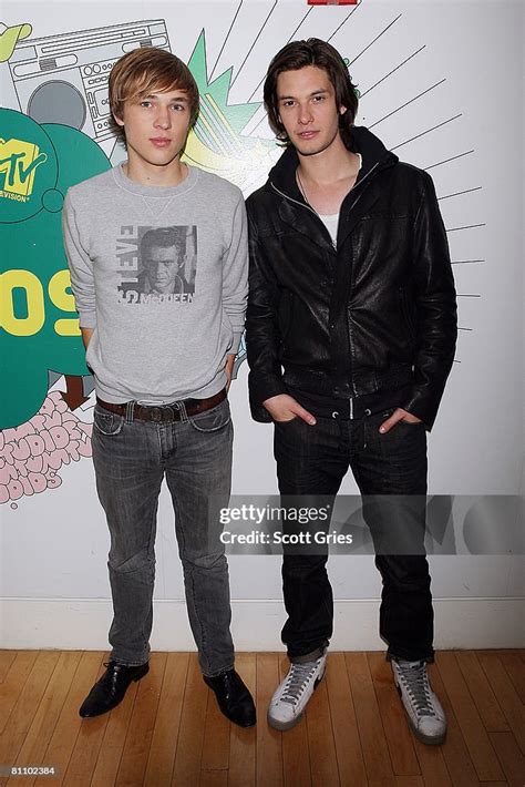 Actors William Moseley And Ben Barnes Pose For A Photo Backstage