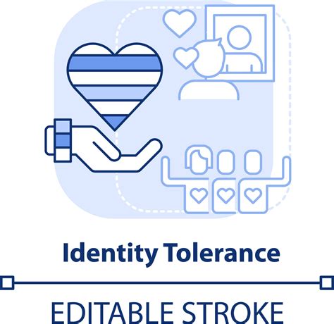 Identity Tolerance Light Blue Concept Icon Admit Orientation Stage Of