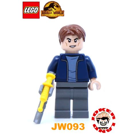 Lego Jurassic World Minifigures Jw093 Security Guard W Anesthesia Gun