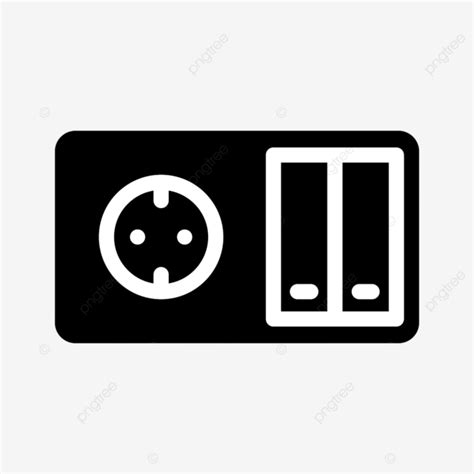 Socket Clipart Hd Png Switch Socket Glyph Icon Vector American