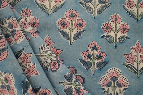 Mughal Print Soft Cotton Block Print Indian 100 Pure Cotton Cloth