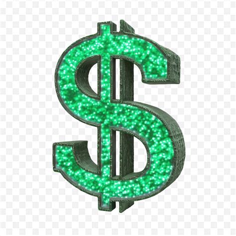 Green And Silver Dollar Sign With Green Lights Premium Ai Generated Psd