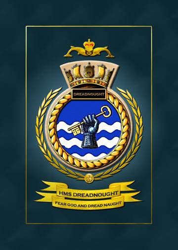 Hms Dreadnought Submarine Ships Crest Jacks Taxi