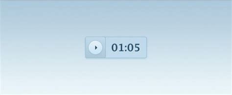 Sweet Blue Minimal Timer Button PSD Free Vector FreeImages
