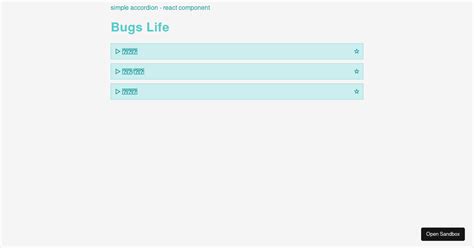 Simple Accordion Codesandbox Simple Accordion Codesandbox