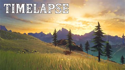 Zelda Breath Of The Wild Timelapse Faron Grasslands Youtube