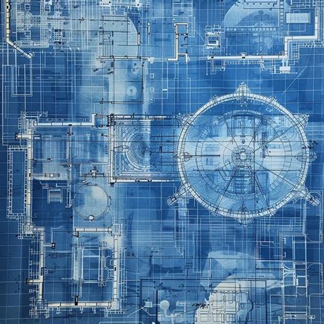 Architectural Blueprint Detailed Draft And Technical Plan Premium Ai