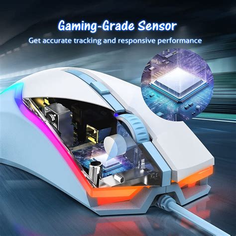 Gaming Mouse Wired With 7 Rgb Backlit Modes Mpow