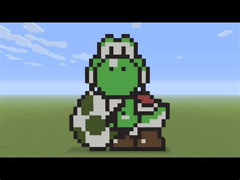Minecraft Yoshi Pixel Art