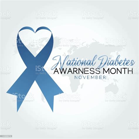 National Diabetes Awareness Month Vector Illustration Suitable For