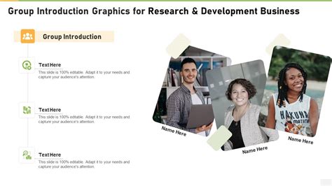 Group Introduction Graphics For Research And Development Business