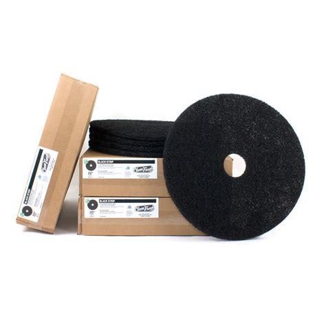20 Black Floor Finish Stripping Pads 5 Pack —