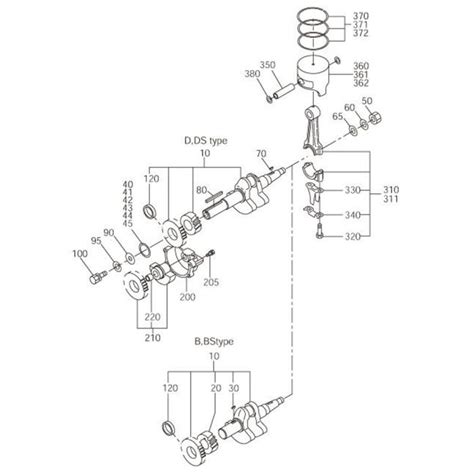 Crankshaft Piston Assembly For Robin Subaru Ey40 Engine Lands Engineers