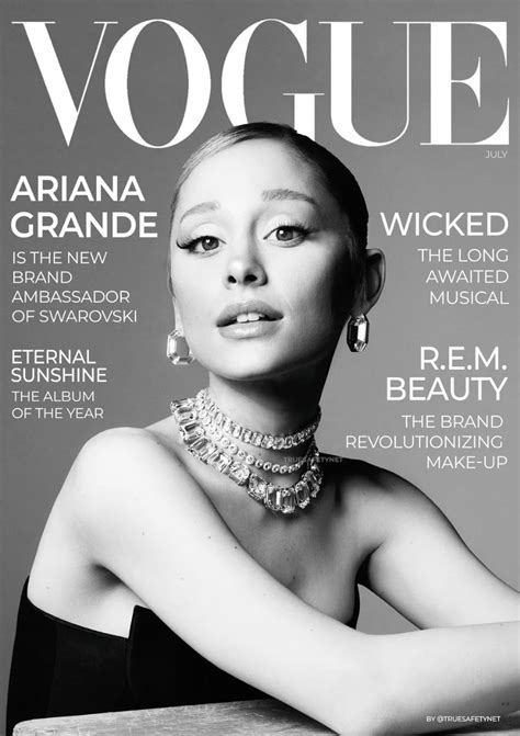 Ariana Grande Copertine Di Vogue Poster Di Design Poster Da Muro