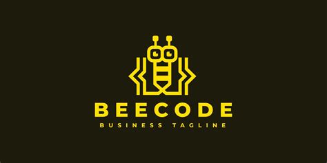 Bee Code Logo Template Codester