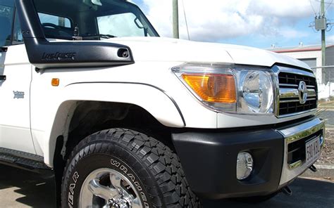 Tjm Fiberglass Deluxe Front Flares Black Toyota 78 Troopy V8 2007 Complete 4×4