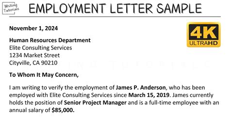How To Write An Employment Letter