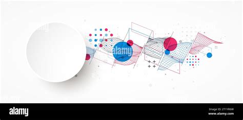 The Abstract Wave Is Made In A Frame Style Template For Science And Technology Presentation