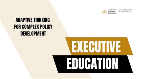 Executive Education Online Adaptive Thinking For Complex Policy
